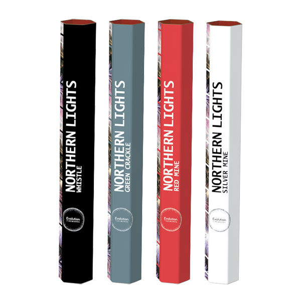 Evolution Northern Lights (GREEN CRACKLE) 56 shot mix - Rocketman Fireworks