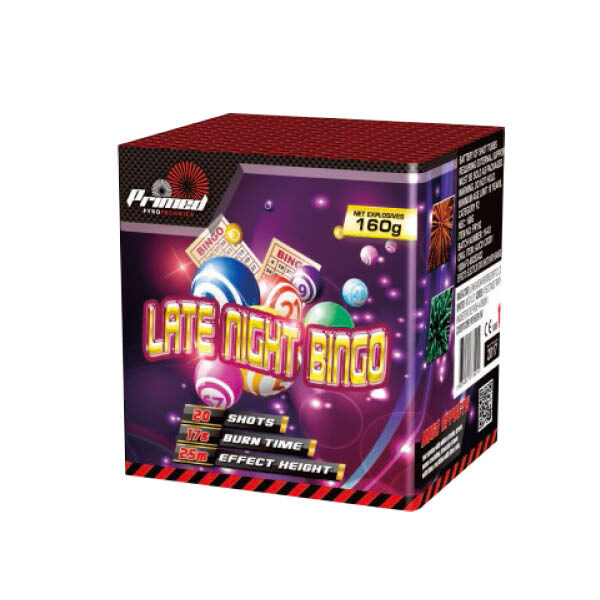 Primed Late Night Bingo - Rocketman Fireworks